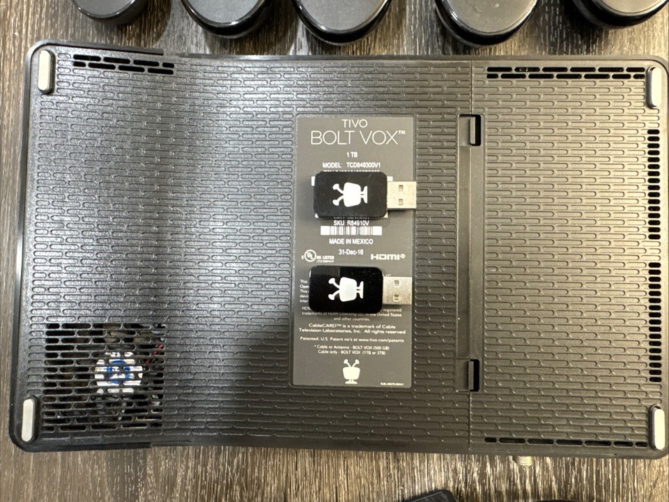 MINT TiVo BOLT VOX 1TB & (6) Tivo Minis Model TCDA93000 (2) USB WiFi ...