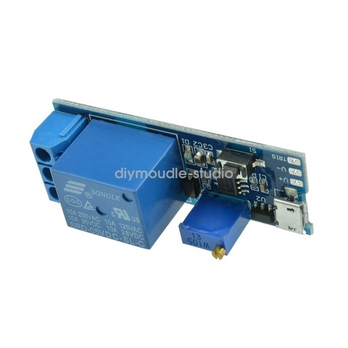Micro USB Power Delay relay Timer control module Trigger delay switch ...