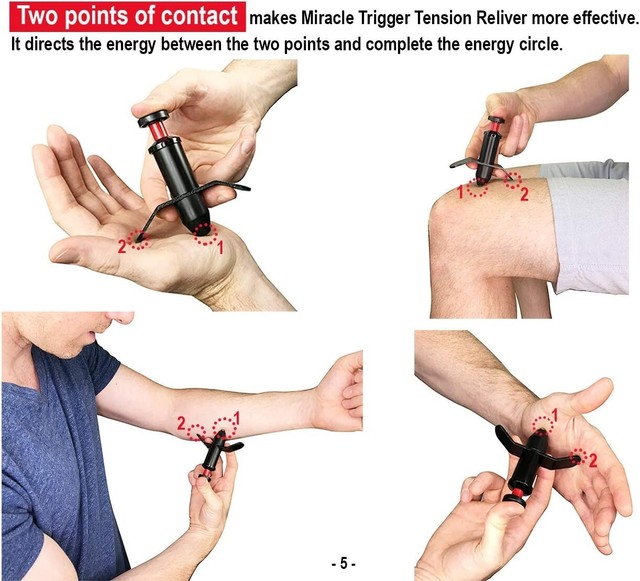 Miracle Trigger Tension Reliever Muscle Stimulator Pain Relief No ...