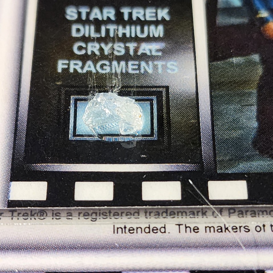 4x6 star trek authentic dilithium crystals prop James Scotty Doohan ...