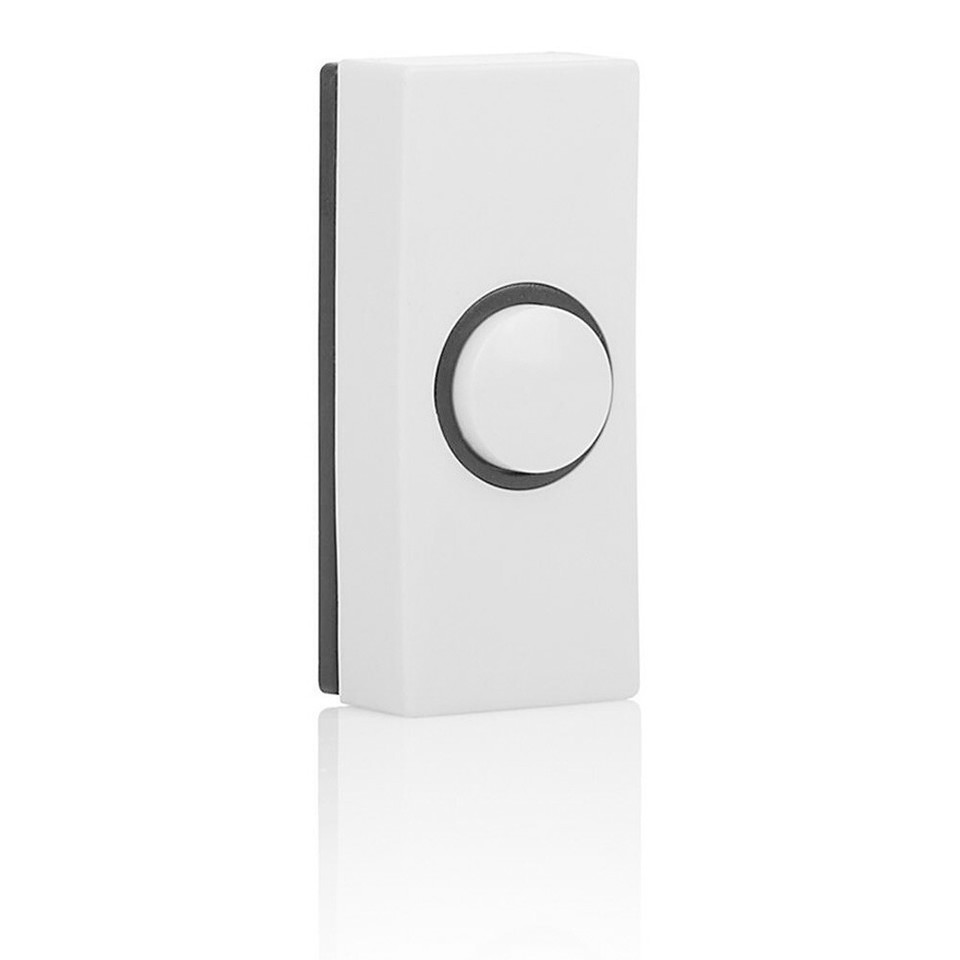 Door Bell Chime Bell Push Press Button White Inserts Wall Plastic Hard ...