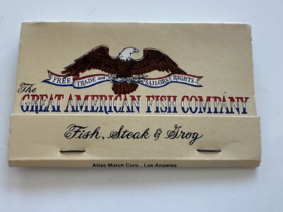 Vintage Full Matchbook - Great American Fish Co - Morro Bay, California ...