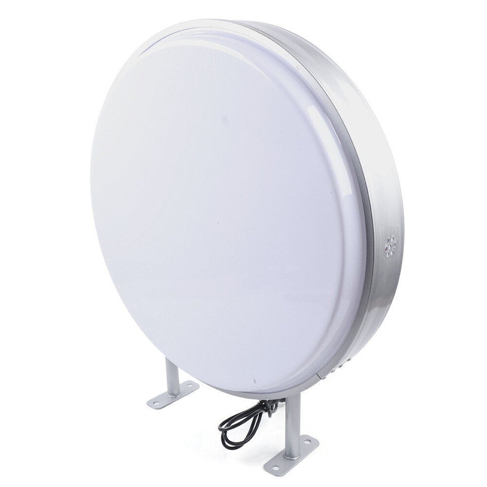 2PCS Round LED Light Box Advertising Signal Light Logo Sign Commercial ...
