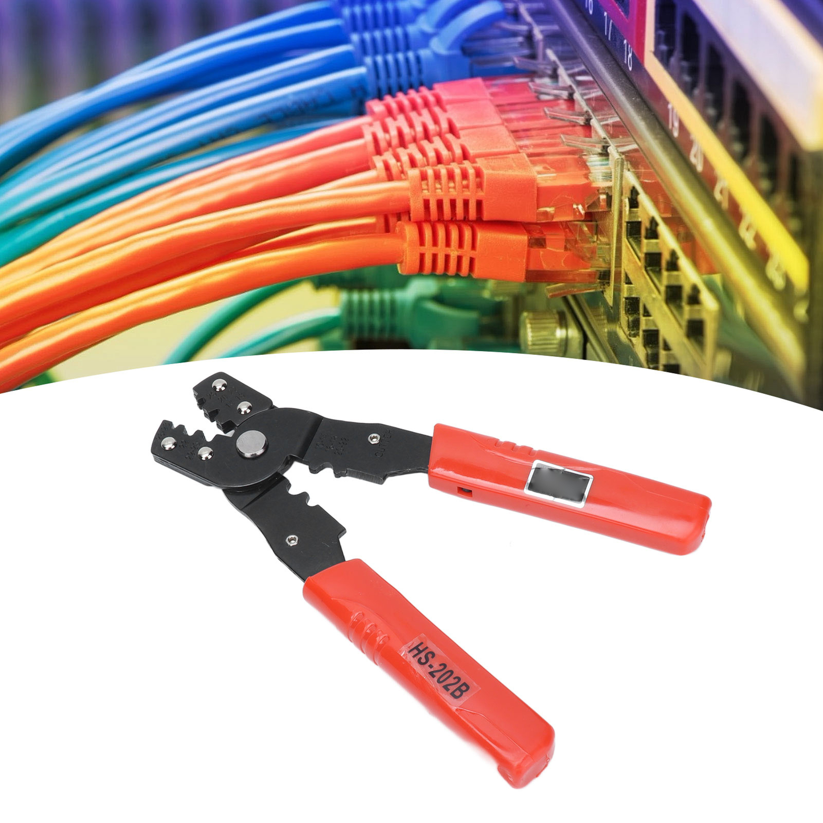 Cable Crimper Portable Carbon Steel Line Connection Crimping Pliers For ...