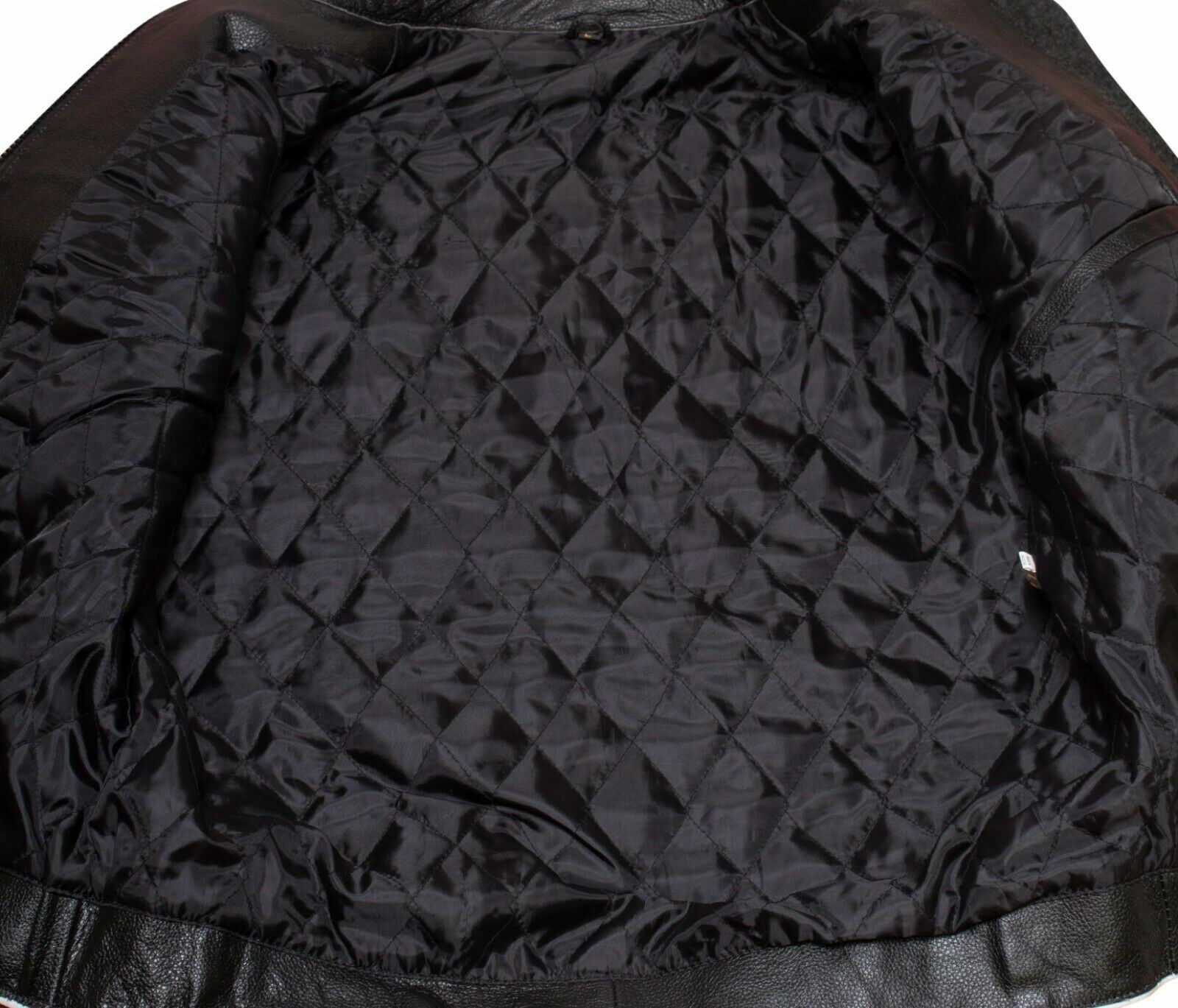 Cafe Racer Mens Real Leather Motorcycle Biker Riding Jacket S M L 2XL ...