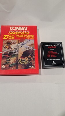 COMBAT video game program for ATARI 2600 with 27 video games 1977 In Box | eBay
