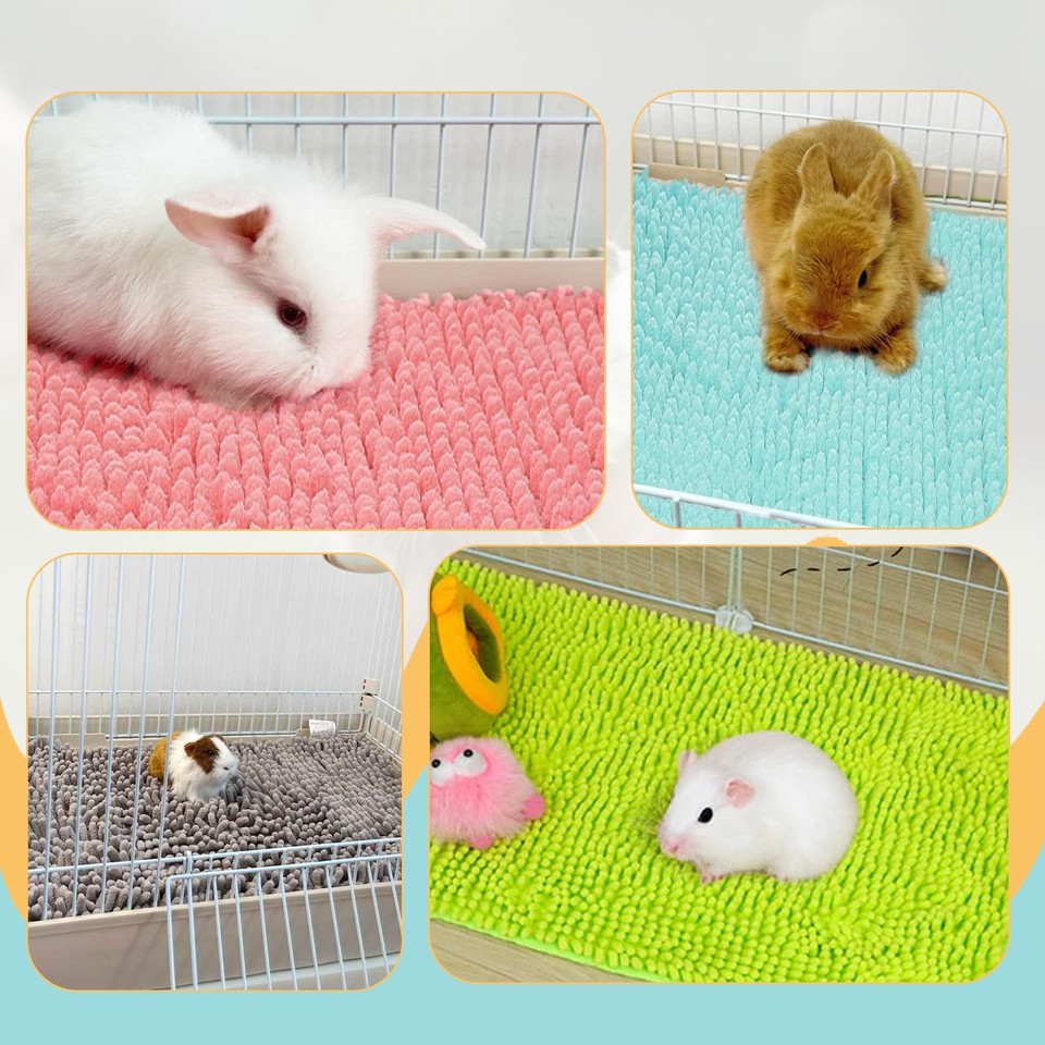 8 Pcs Guinea Pig Liner Washable Rabbit Cage Liner 16x12 Inch Guinea Pig ...