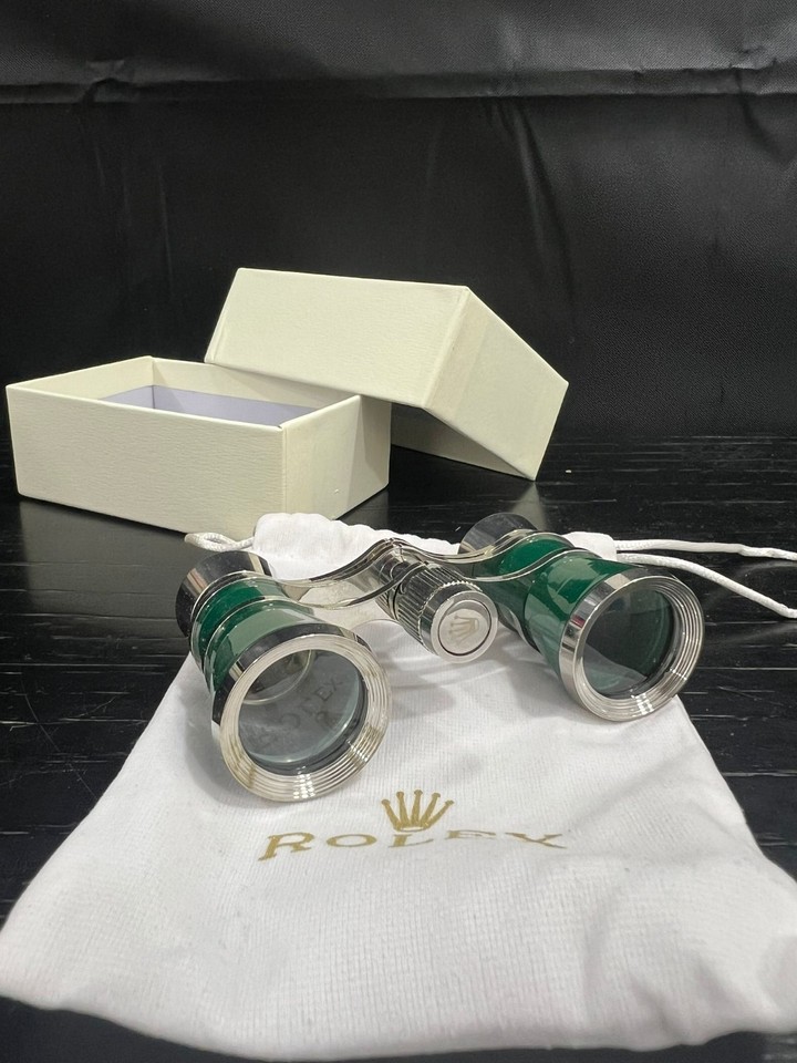 Rolex Green Opera Glasses Binoculars with Box & Pouch – Rare ...