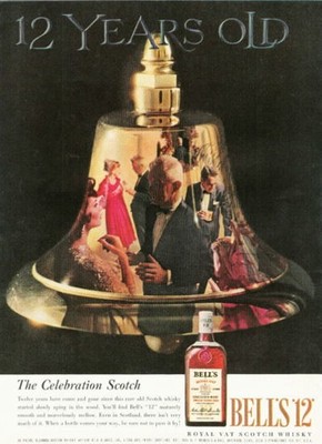 1959 Bell PRINT AD Whiskey Scotch Vintage Bottles Great Adult Bar Theme ...