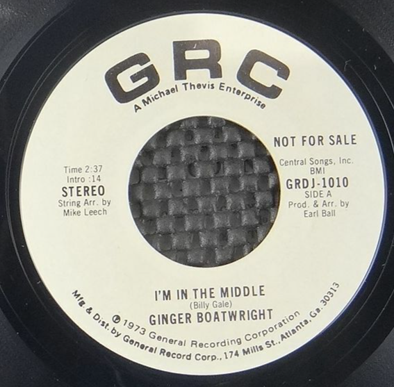 Ginger Boatwright ‎– I'm In The Middle (GRC ‎– GRDJ-1010) promo | eBay