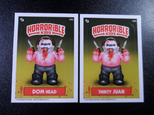 Rob Zombie 31 Doom-Head Horrorible Kids 2 Card Set Garbage Pail Kids ...