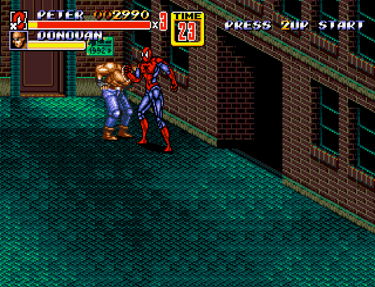 Spiderman in SOR2 for Sega Genesis + case & cover art. | eBay