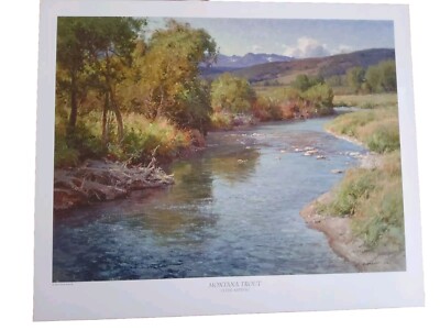 SIGNED Print by Clyde Aspevig "MONTANA TROUT" #113/290 | eBay