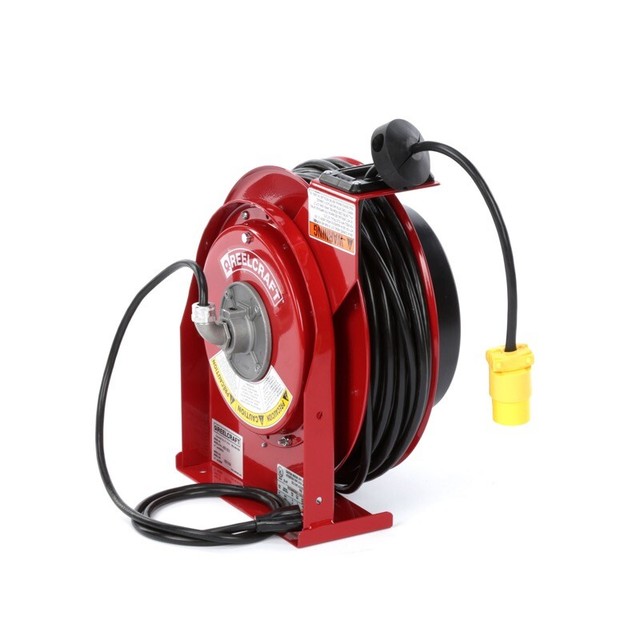 Reelcraft-L-4050-163-3 50 Ft. Single Receptacle Spring Retractable ...