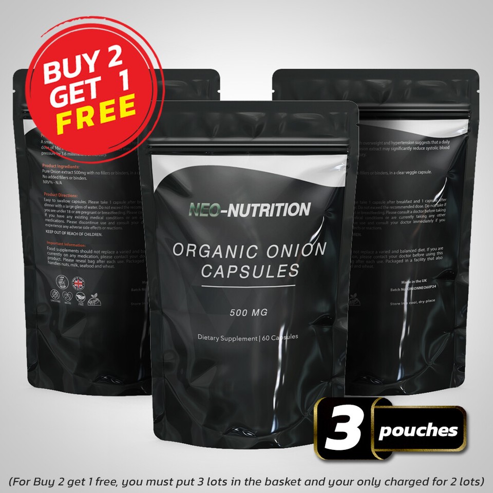 Onion Extract Capsules Quercetin Antioxidant Vegan Allium Cepa Hair ...