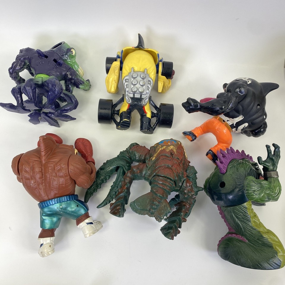 Streetwise Street Sharks 1994 Vtg Lot of 6 Mattel Moby Lick Big Slugger ...