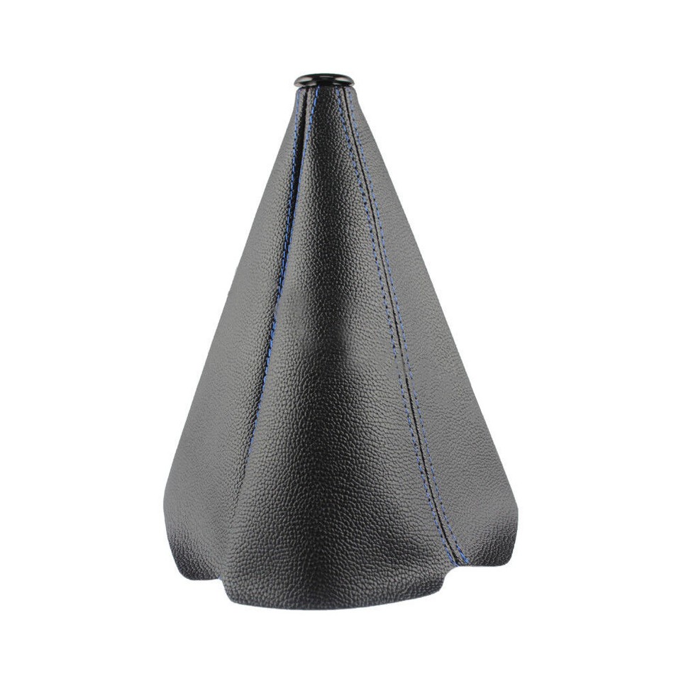 1x Black Leather Stitch Manual/Auto Gear Shift Knob Shifter Boot Cover ...
