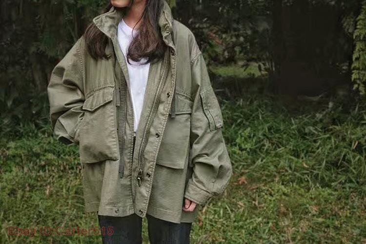 Men Tactical Jacket Casual Loose Parka Hooded Army Pullover Pocket Coat ...