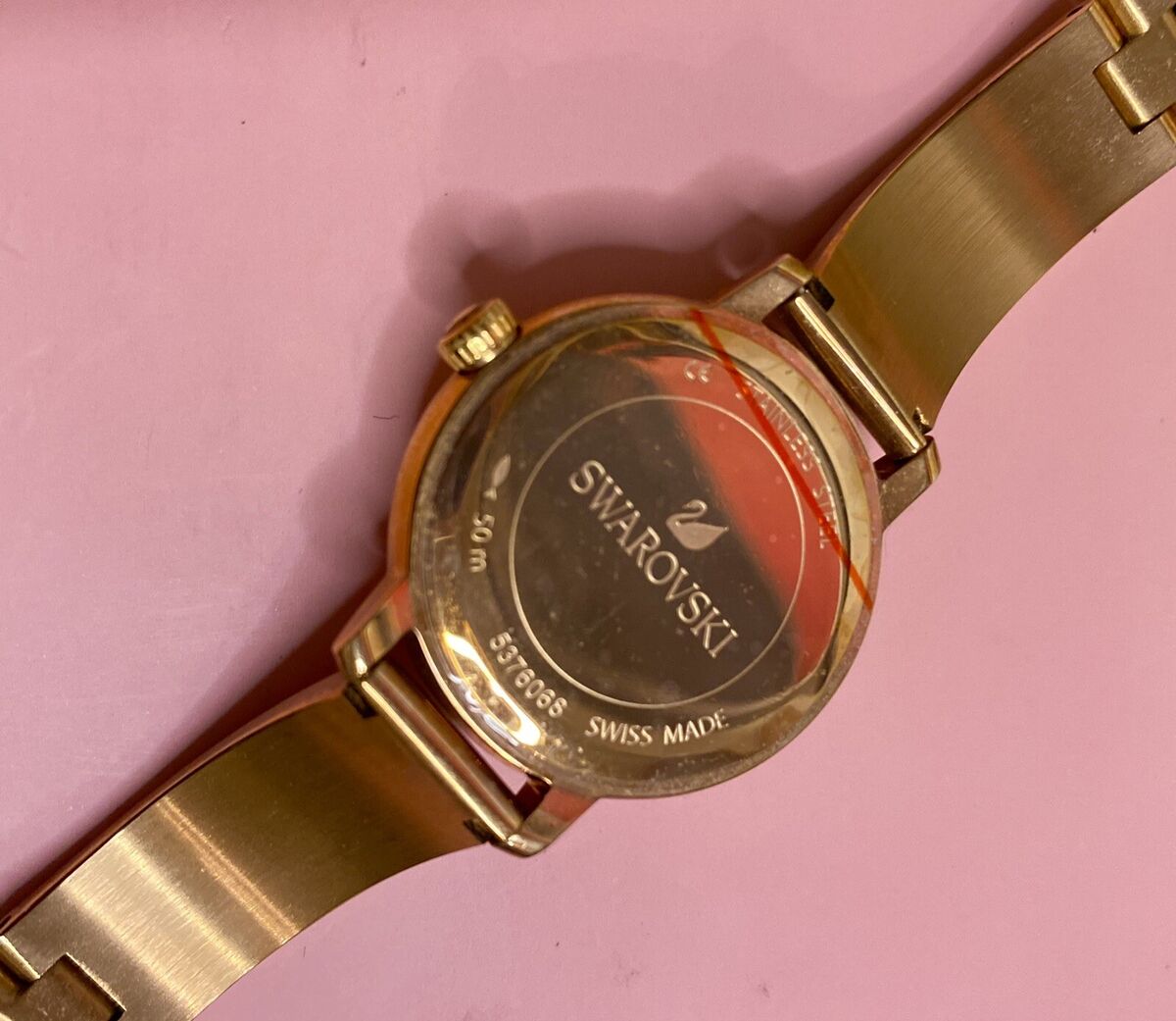 Swarovski Crystal Cosmic Rock Watch Metal Black Rose Gold Swarovski Crystal Cosmic Rock Watch Metal Black Rose Gold
