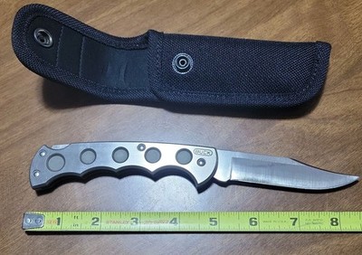 Vintage (1993) Buck 560 Titanium Single Blade Lock back Knife/w case ...