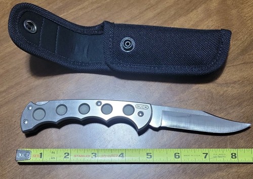 Vintage (1993) Buck 560 Titanium Single Blade Lock back Knife/w case ...