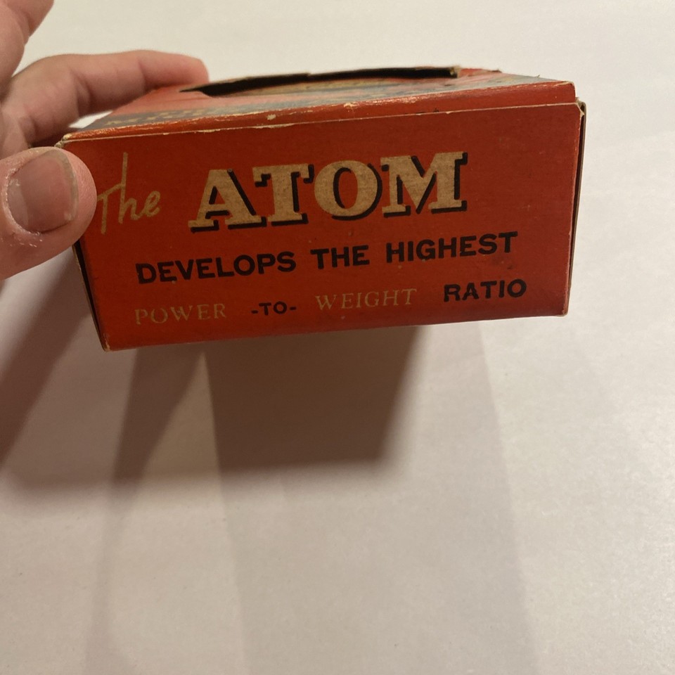 Original Box For The Mighty Atom Model Airplane Engine. With Paperwork ...
