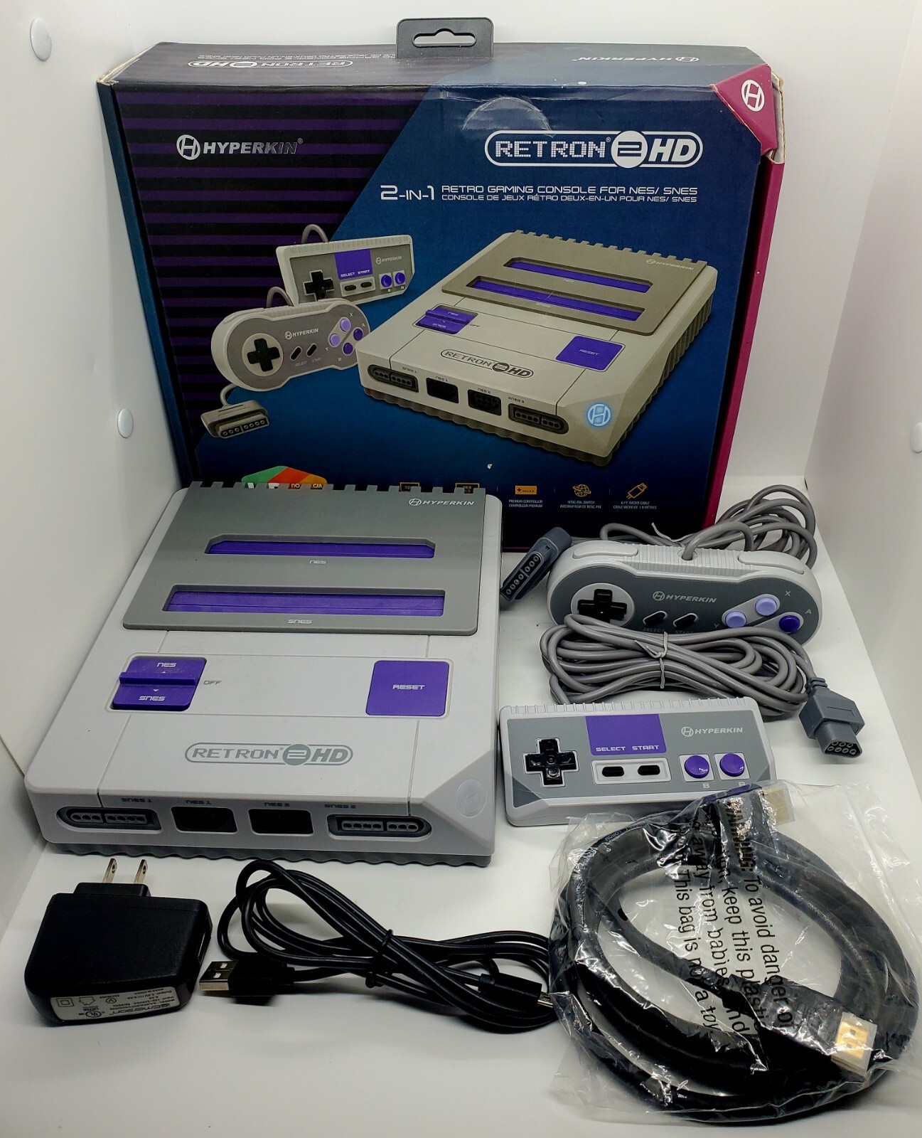 Retron 2 HD Gaming Console CIB Complete In Box (SNES/NES) 1st Edition ...