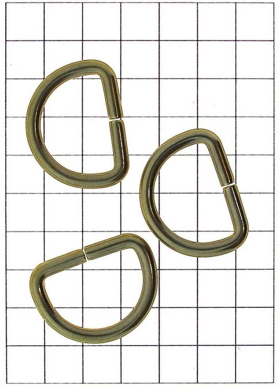 x3 Leathercraft Hardware Strap D Link Fastener for Leather Straps 33mm ...