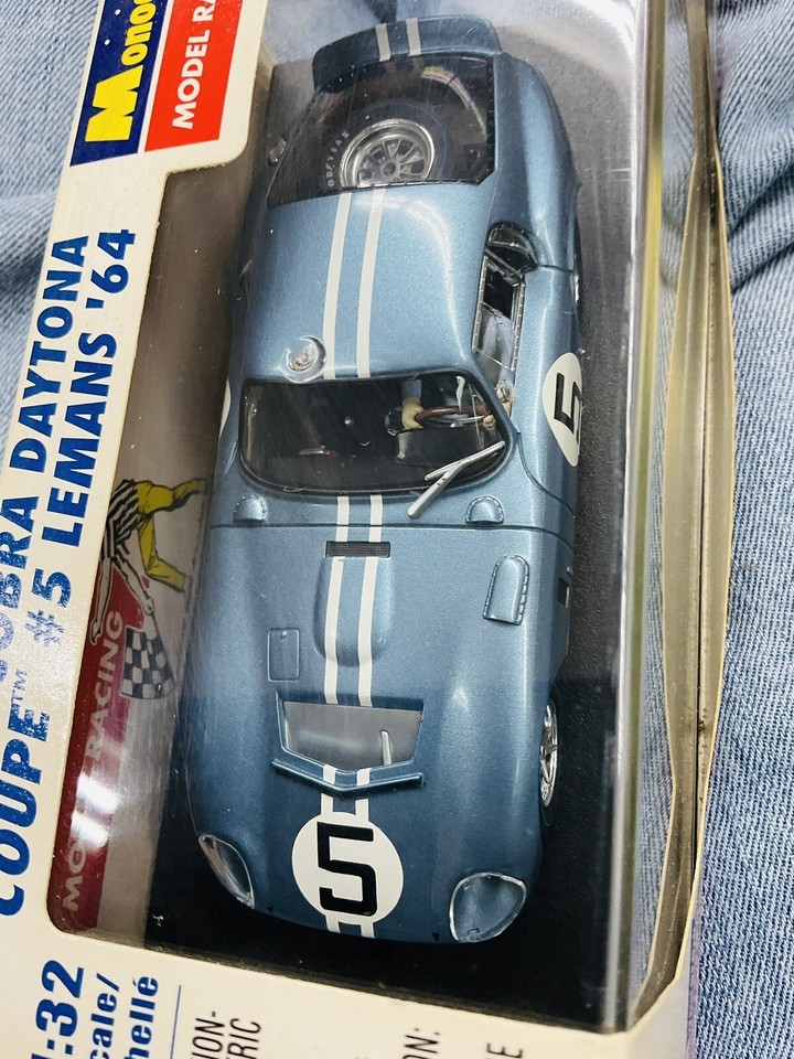 MONOGRAM 1/32 Shelby Cobra Daytona Coupe "LEMANS '64" Slot Car 85-4850 ...