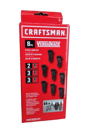Craftsman Versatrack 8 Piece Hook Set CMST82617VT - Brand New & Free ...