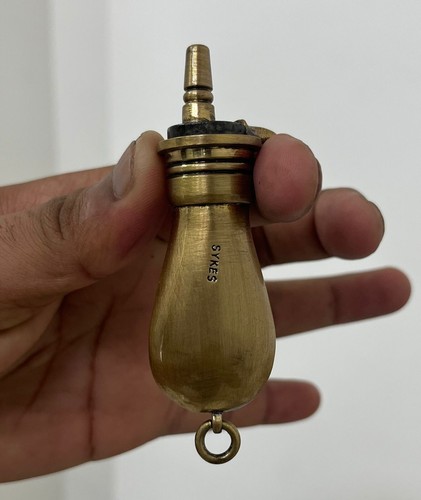 Victorian Style Miniature Brass Brass Gun Powder Small Bottle Flask | eBay