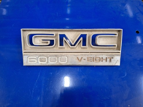 Vintage GMC 6000 V-Eight V8 Emblem Badge Script Metal Chrome OEM | eBay