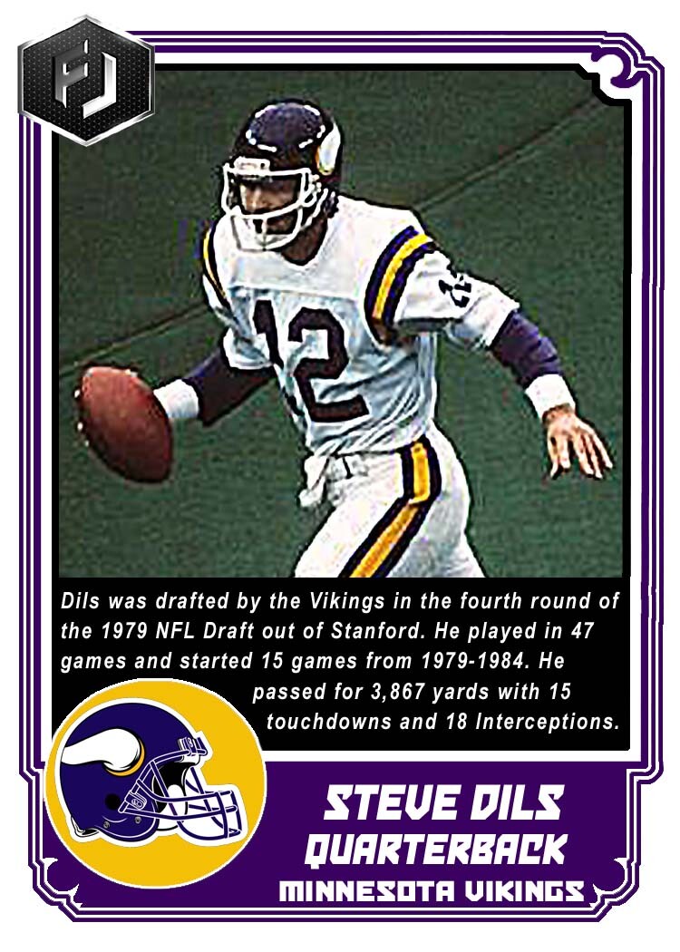 ACEO STEVE DILS MINNESOTA VIKINGS CUSTOM HAND MADE ART CARD | eBay