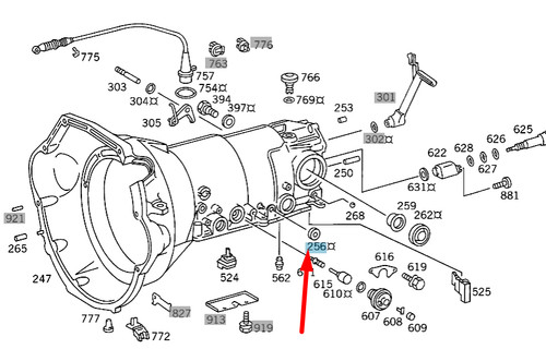 Genuine Mercedes-Benz Transmission Seal Gear Shift Selection 0069970147 ...