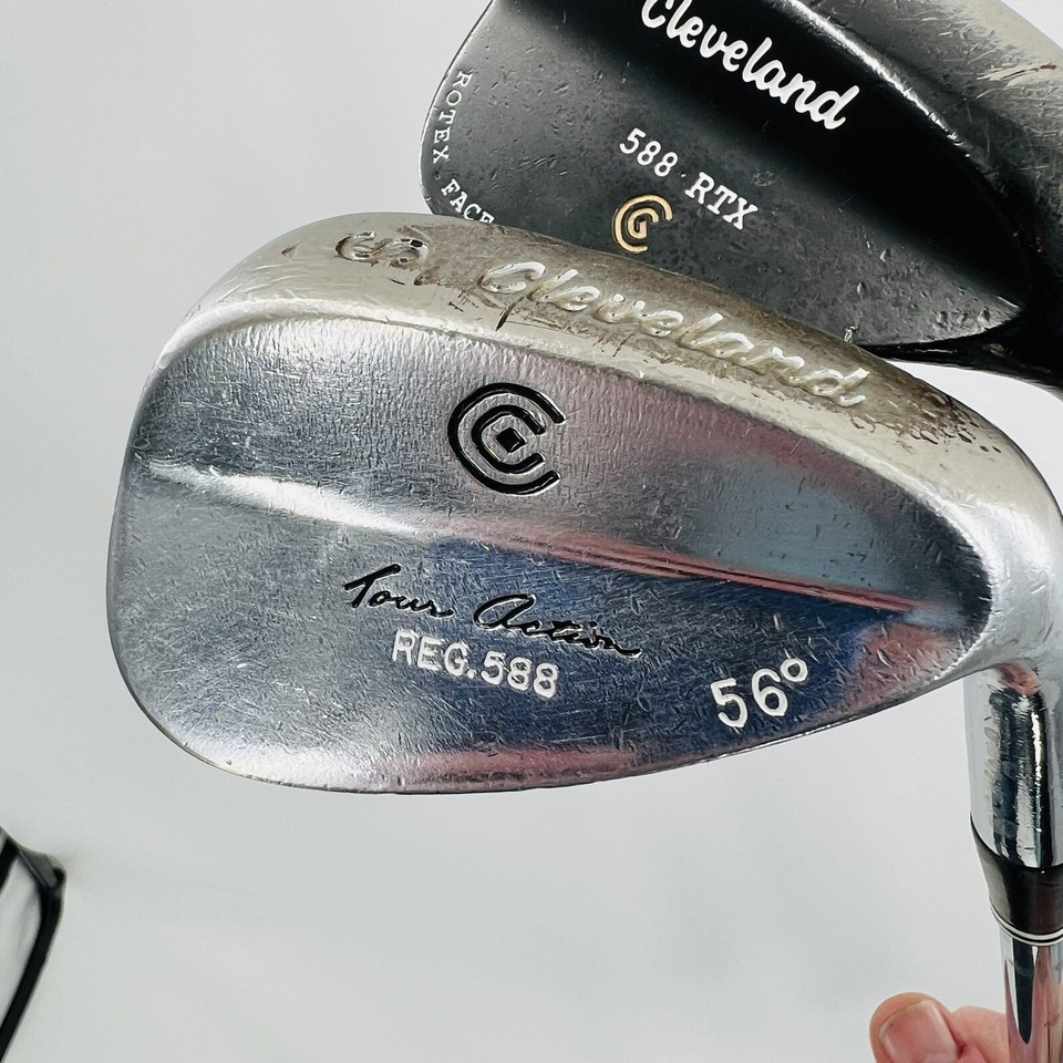Cleveland 588 RTX Black Satin Lob Wedge 60 deg & 588 Tour 56 deg Wedge ...