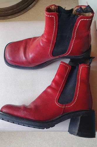 bottines cuir vintage ( 1960) FREE LANCE - rouge | eBay