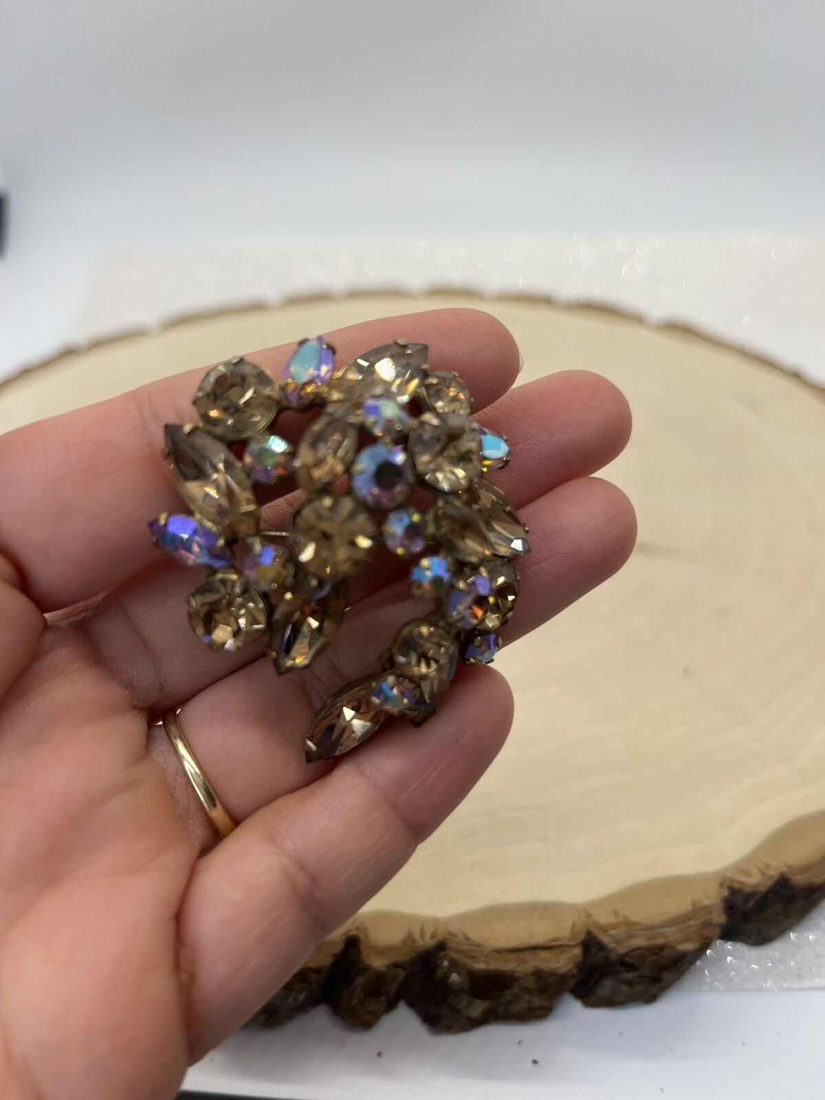 Regency Rhinestones Brooch 1950s Vintage Jewelry - Gem