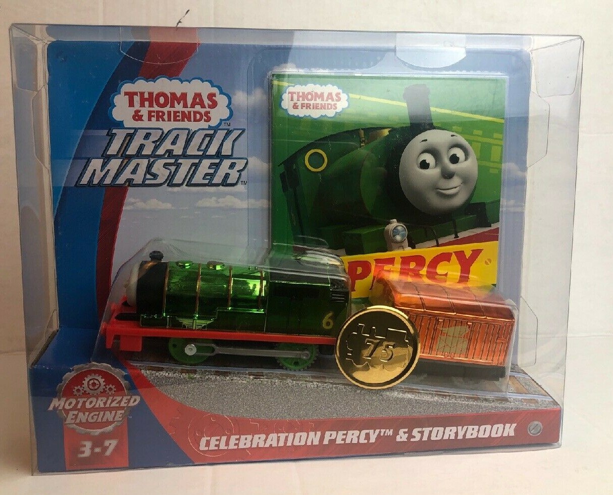 Thomas & Friends Trackmaster CELEBRATION PERCY & STORYBOOK Battery ...