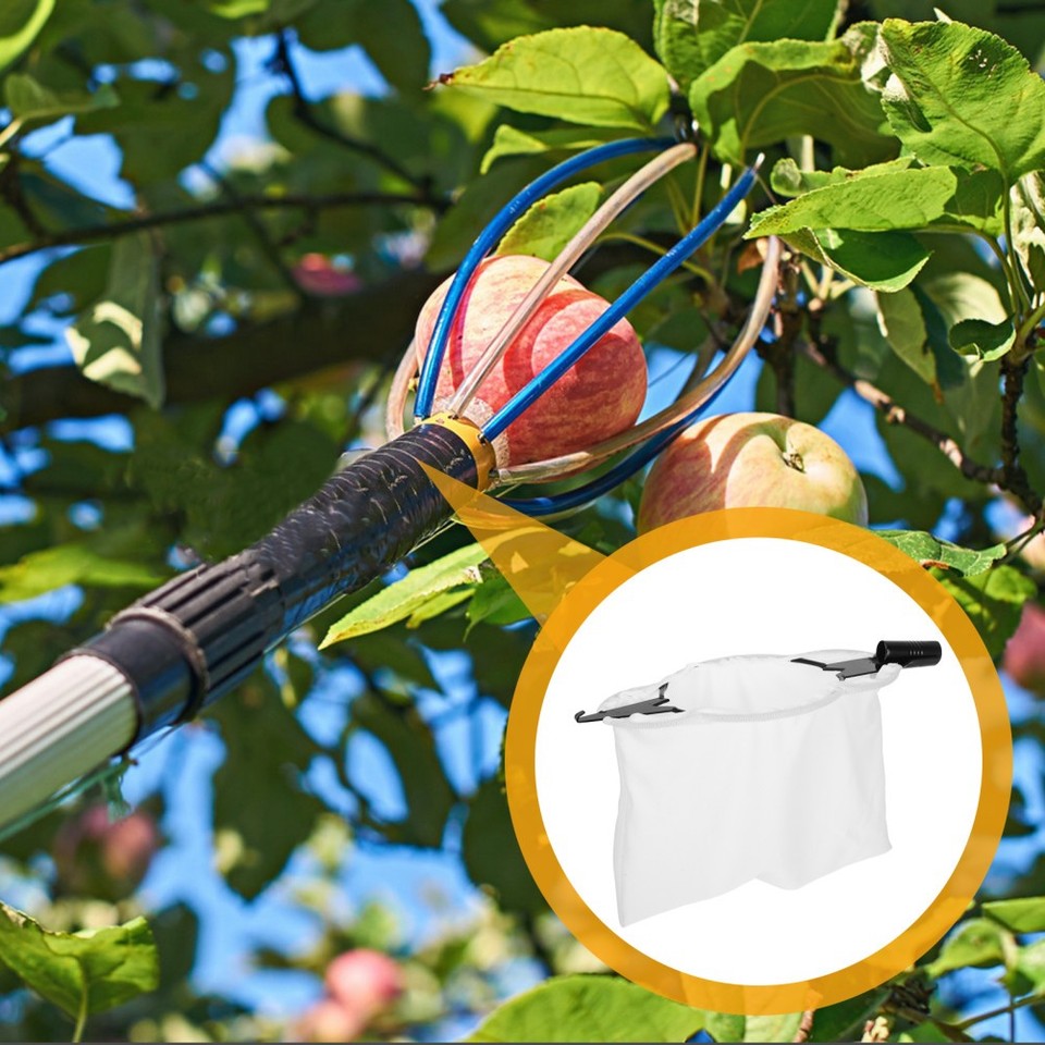 Telescoping Fruit Picking Basket Fruits Catcher Orange Picker Tool ...