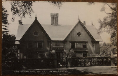 John Pickering House Built 1660 Salem Massachusetts Vintage Postcard ...