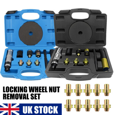 Universal Locking Wheel Nut Removal Tools Set Remover Tool Kit 10X ...
