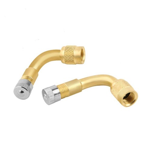 2 pack Adaptor Tire Stem Extender 90 Degree Tyre Valve Extension AUTO ...
