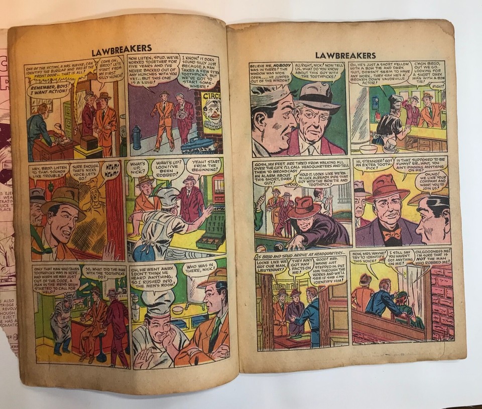 Law Breakers #5 Golden Age Charlton Comics Pre Code Crime Comic Police ...