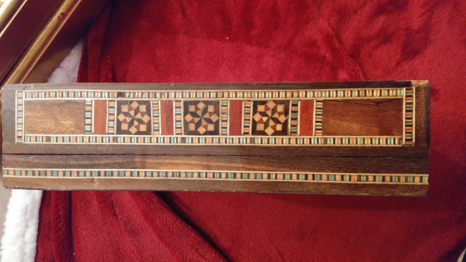 BEAUTIFUL HANDMADE DECORATIVE IRAQ SOUVENIR MARQUETRY WOOD TRINKET ...