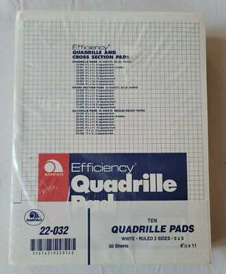 11x17 Ampad Quad Ruled Drafting Pads Ampad Quadrille Pads - 11x17 Inch ...