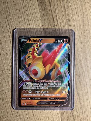 Pokemon Falinks V - 110/192 - Ultra Rare NM-Mint Rebel Clash | eBay
