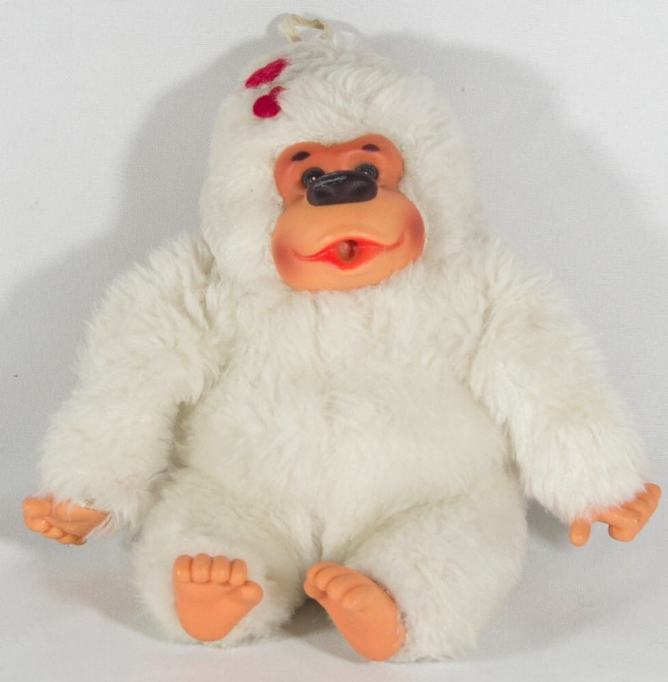 RUSS "LUV PETS" Gonga White Gorilla Beanbag Plush 8" Stuffed Animal ...