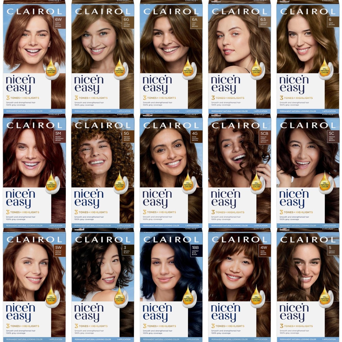 Clairol Hair Color Chart Nice And Easy Color Chart - Infoupdate.org