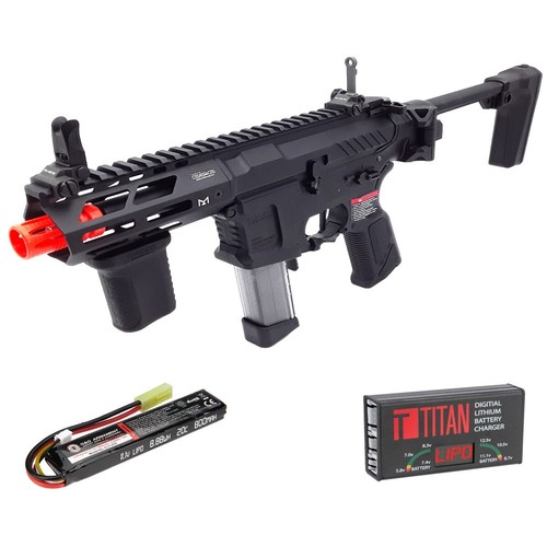 G&G Armament ARP9 3.0 AEG Airsoft Gun w/ Lipo Battery & Charger Combo ...