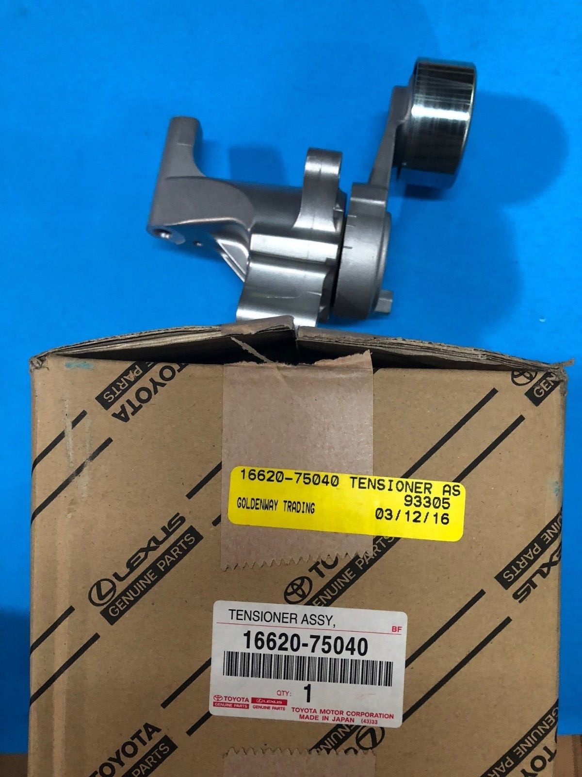 Genuine Toyota 1662075040 Tacoma(06-15) 4Runner(10-12) Tensioner Asy ...